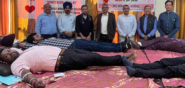 BBMB ORGANISED BLOOD DONATION CAMP, 70 UNITS BLOOD COLLECTED