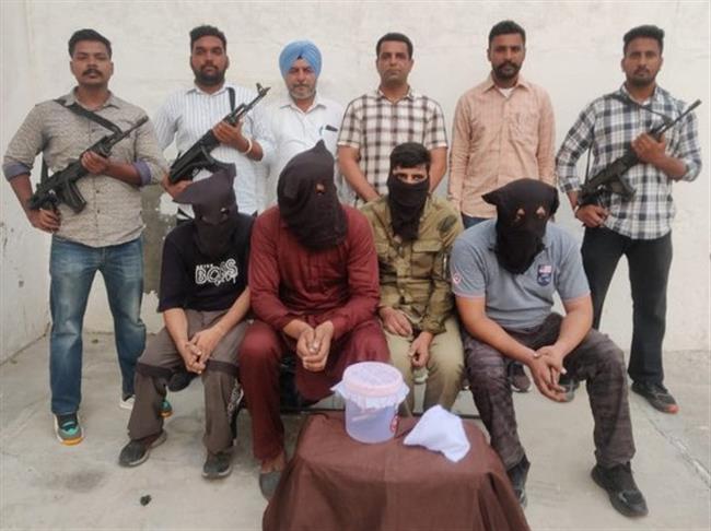 Four Goldy Brar Lawrence Bishnoi Gang Members Held In Bathinda