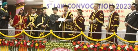 PU LAW DEPTT. FIFTH CONVOCATION CEREMONY HELD , 1231 STUDENTS GETS DEGREE