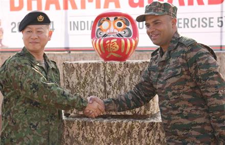 INDIA-JAPAN JOINT EXERCISE COMMENCES AT MAHAJAN FIELD RANGE